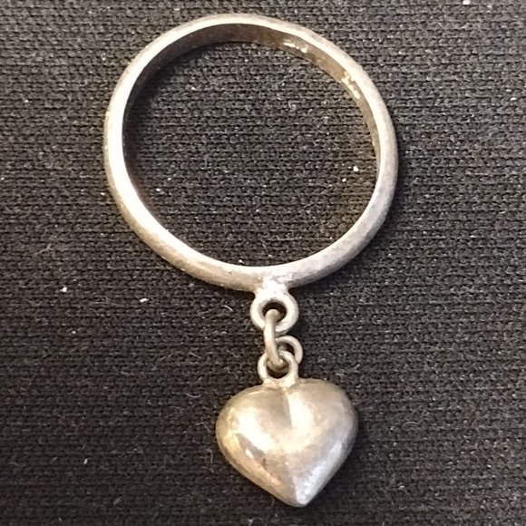 Jewelry | Vintage Sterling Silver Charm Dangle Ring | Poshmark